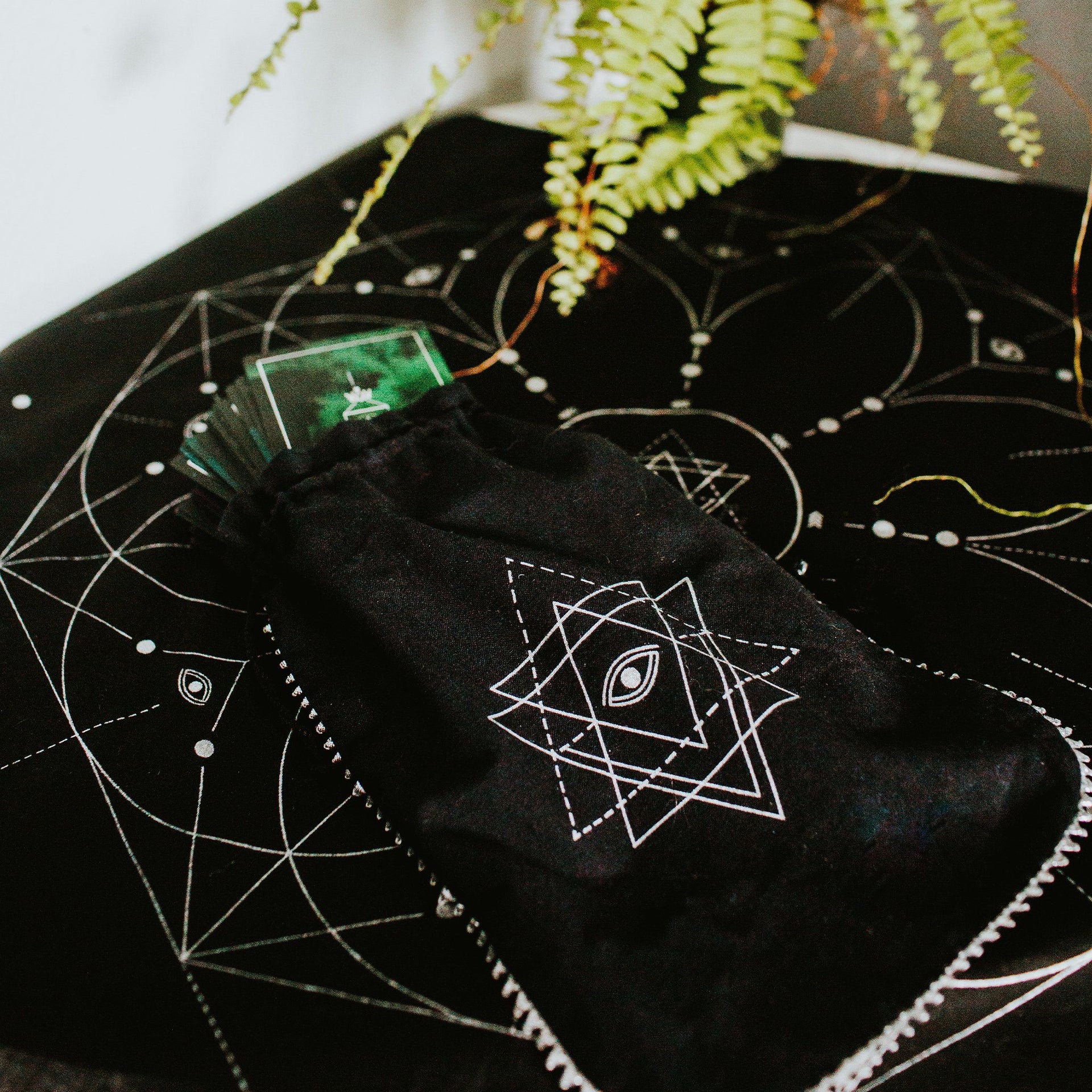 Large Tarot Drawstring Bag / Pouch | Synesthesia Tarot